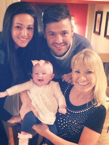 CUTE! Mark Wright and Michelle Keegan cuddle up to baby girl in ...